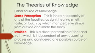 The theory of knowledge | PPTX