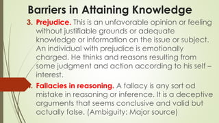 The theory of knowledge | PPTX