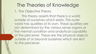 The theory of knowledge | PPTX