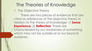 The theory of knowledge | PPTX