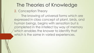 The theory of knowledge | PPTX
