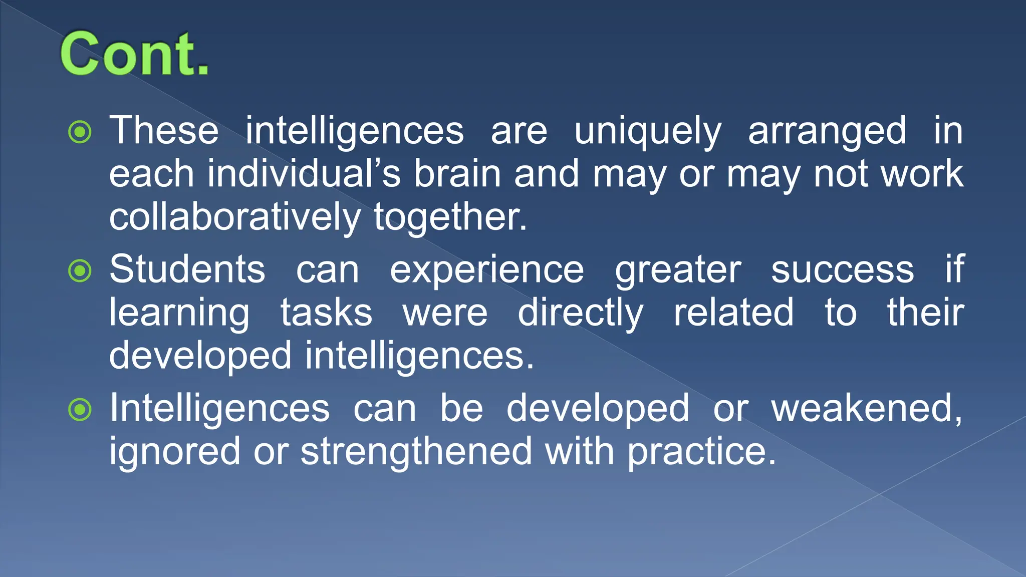 THE THEORY OF MULTIPLE INTELLIGENCE.pptx