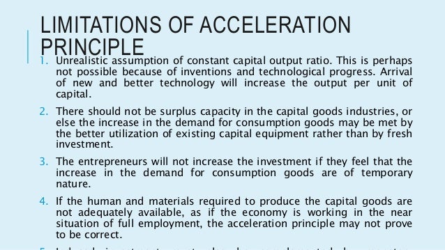 The theory of multiplier and acceleration principle chapter 3