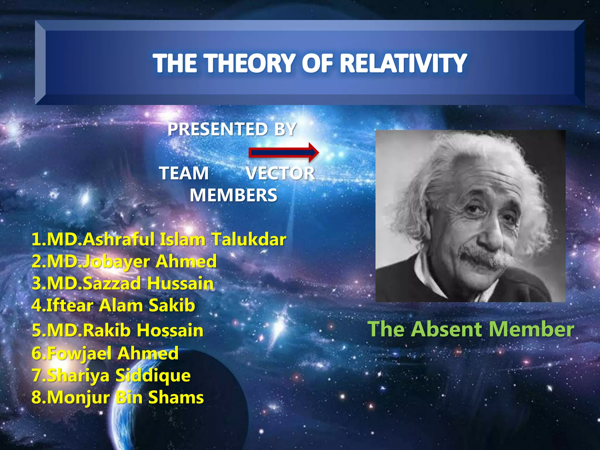 Presentation on the theory of relativity | PPTX