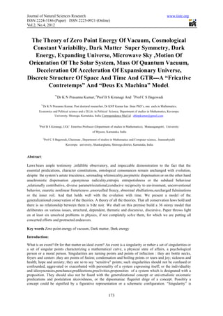 The theory of zero point energy of vacuum | PDF