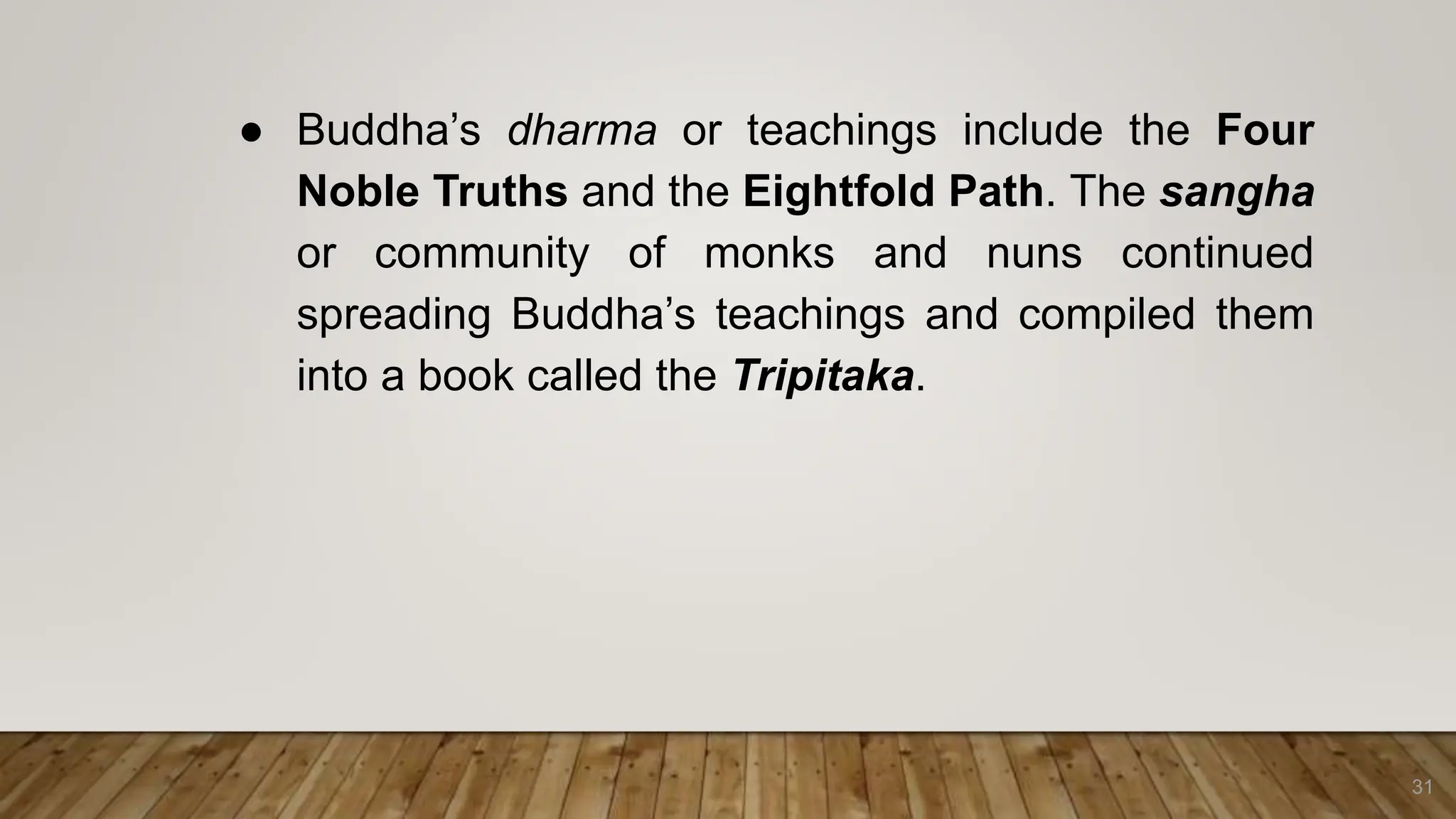 The theravada buddhist religion.powerpoint presentation | PPTX
