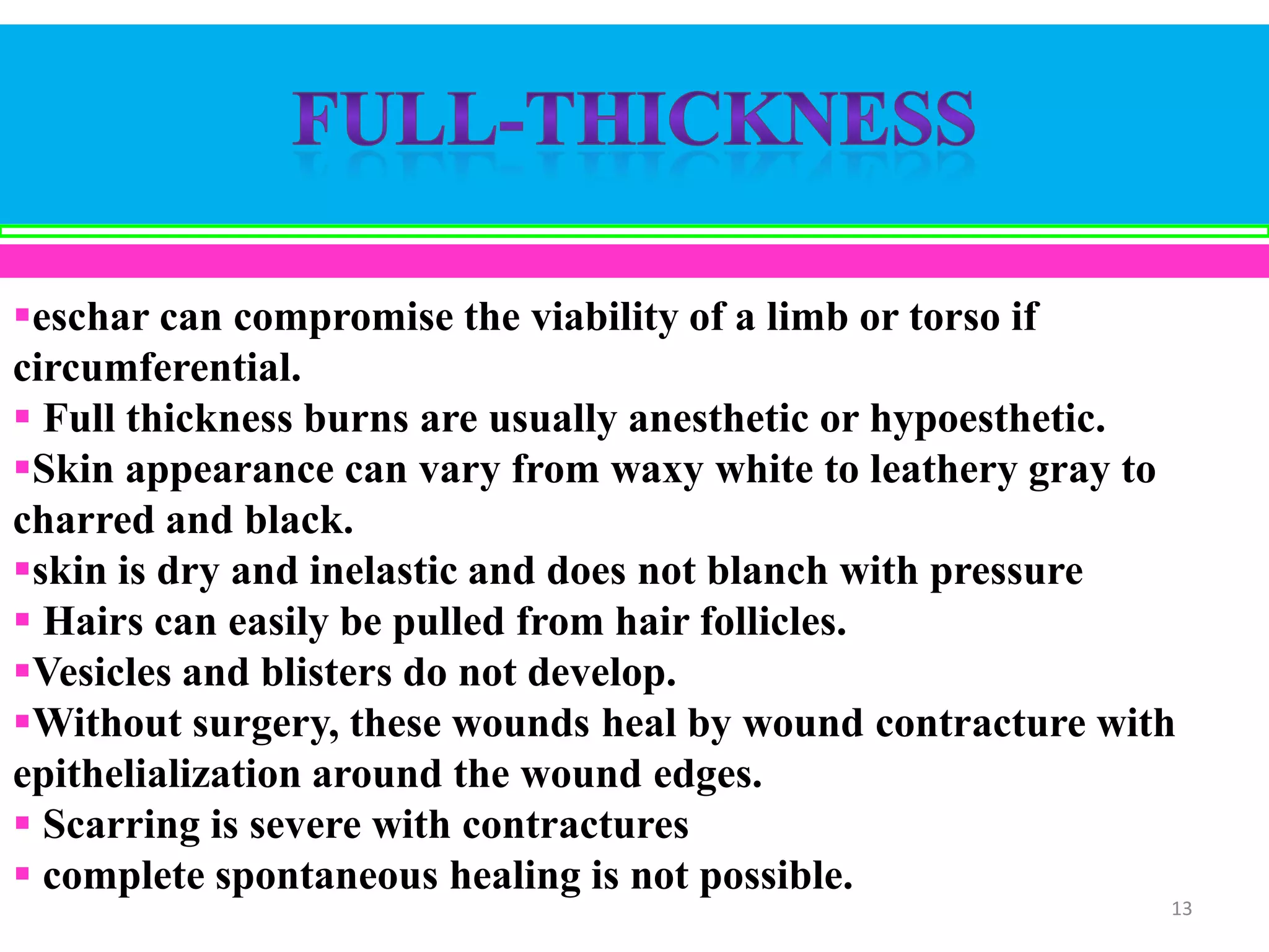 The thermal injury | PPTX