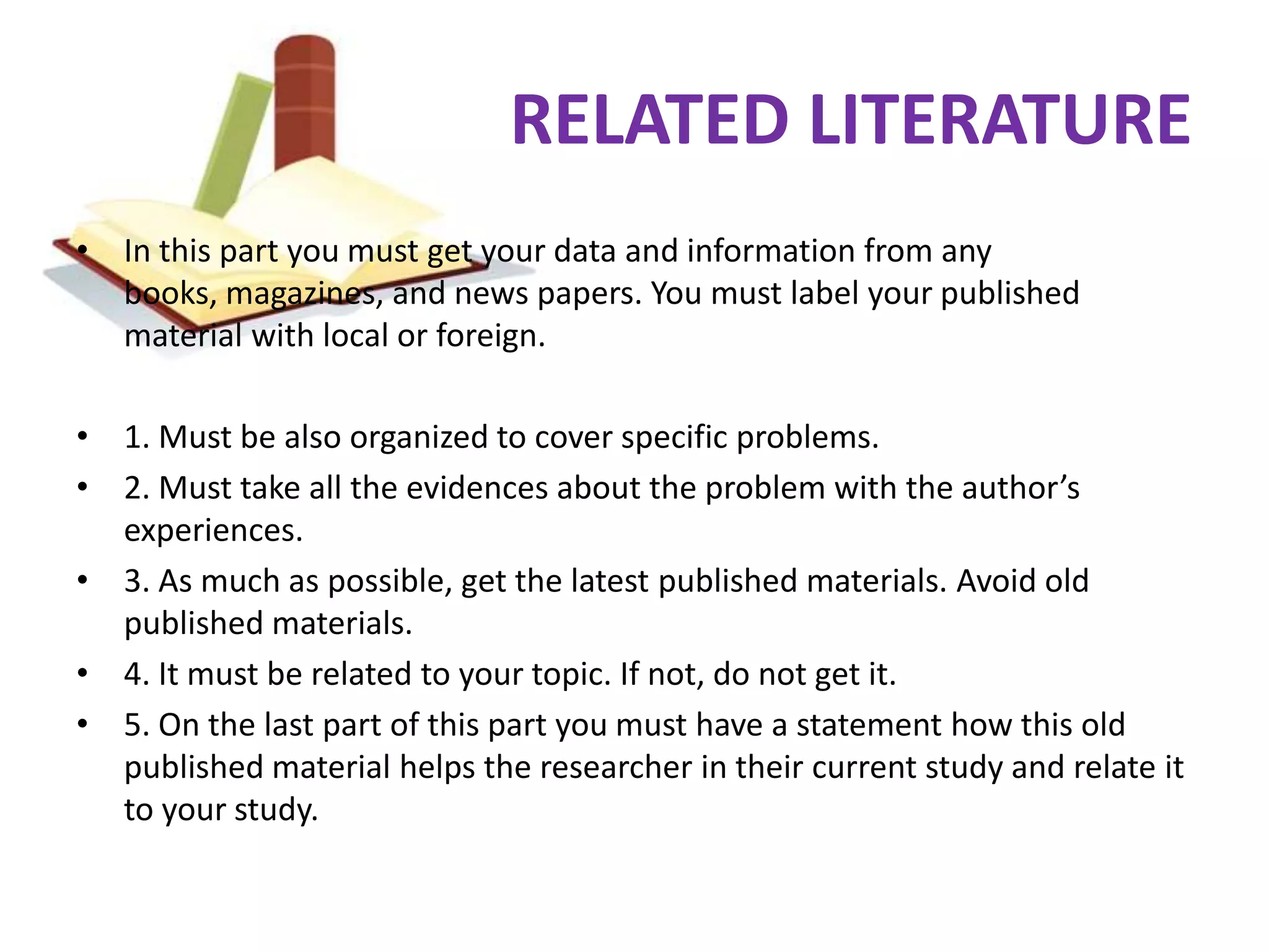 The thesis and its parts | PPTX