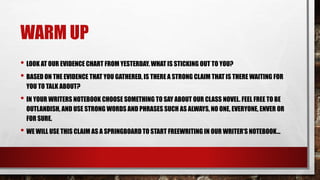 The thesis statement | PPTX