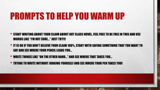 The thesis statement | PPTX