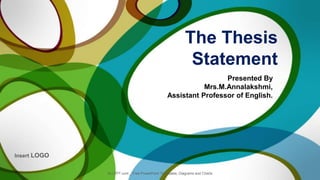 The thesis statement | PPTX