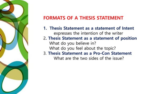 The thesis statement | PPT
