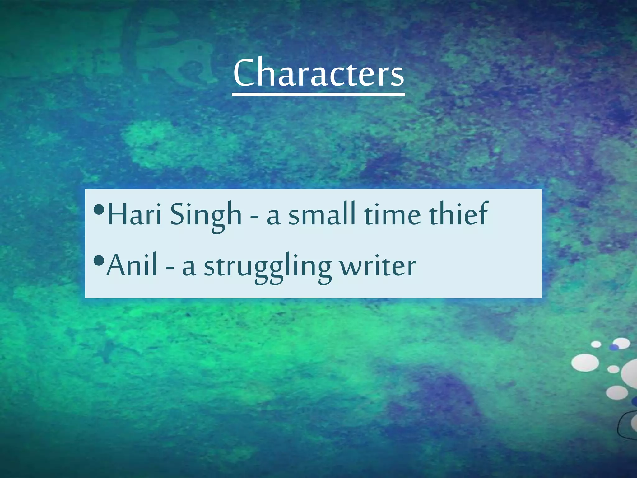 The Thief's Story | PPTX