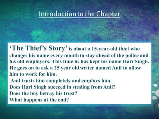 The Thief's Story | PPTX