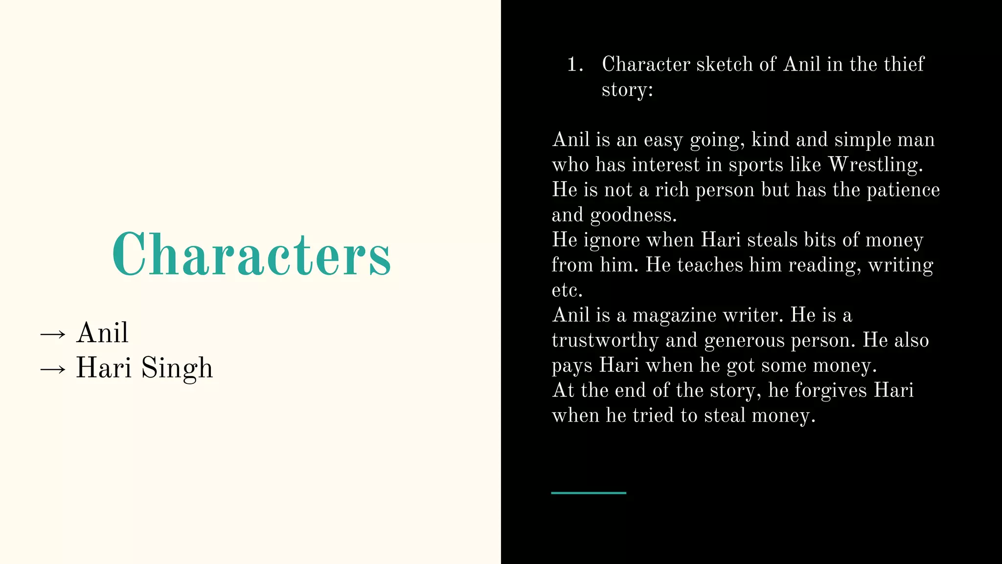 The thief story by ruskin bond | PPTX