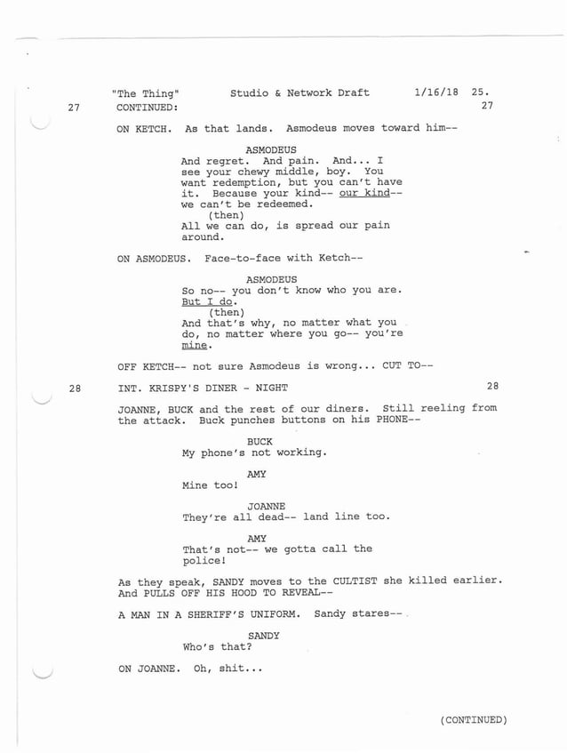 13.17 The Thing script | PDF