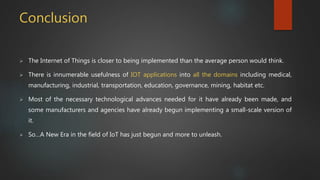 The Things in the INTERNET of THINGS. | PPT