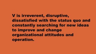 The things V stands for | PPT