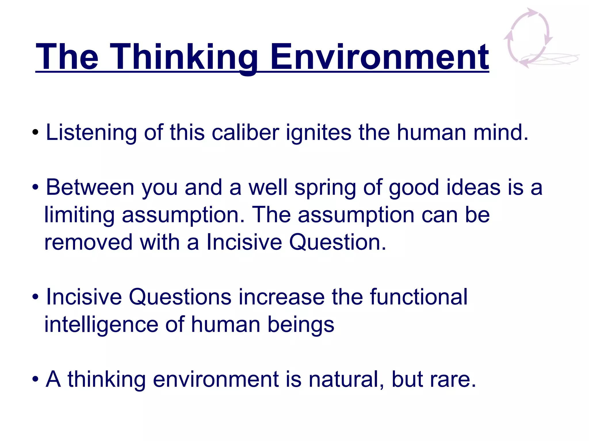 The Thinking Invironment | PPT