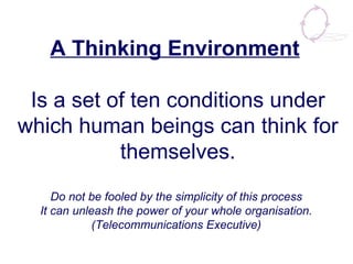 The Thinking Invironment | PPT