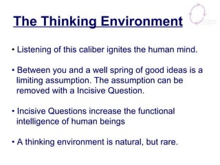 The Thinking Invironment | PPT