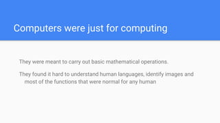 The thinking machines | PPTX