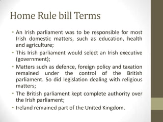 The third home rule bill | PPT