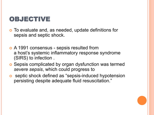 The third international consensus definitions | PPT