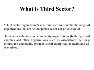 The Third Sector | PPTX