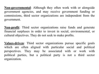 The Third Sector | PPTX