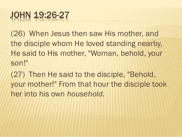 The third word of Jesus on the cross