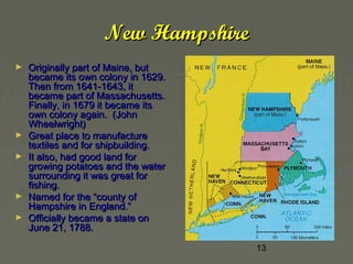 The Thirteen Colonies | PPT