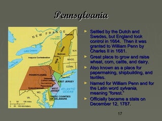 The Thirteen Colonies | PPT