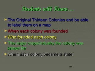 The Thirteen Colonies | PPT