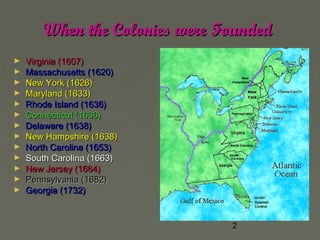 The Thirteen Colonies | PPT
