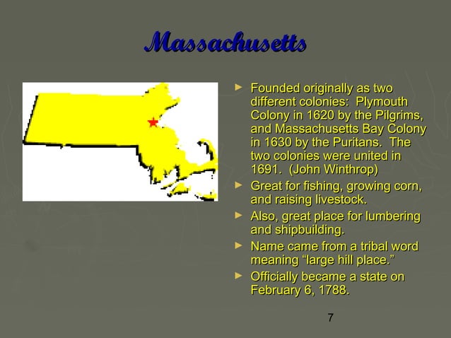 The Thirteen Colonies | PPT | Food & Drink
