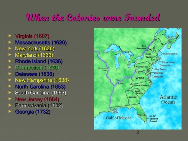 The Thirteen Colonies