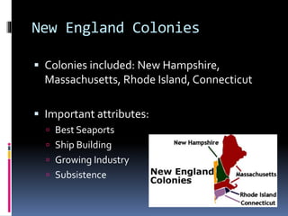 The thirteen colonies ppt. (1) | PPT