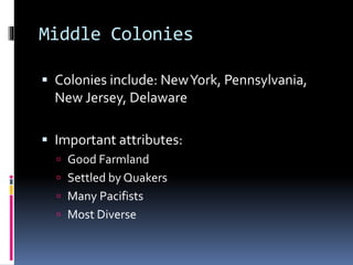 The thirteen colonies ppt. (1) | PPT