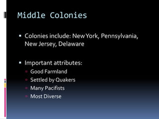 The thirteen colonies ppt. (1) | PPTX