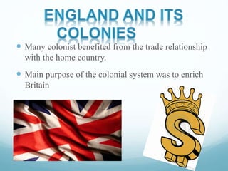 The thirteen colonies, mercantilism, navigation acts | PPTX