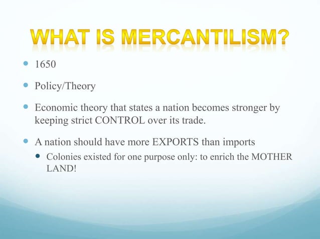 The thirteen colonies, mercantilism, navigation acts | PPTX | Crime ...