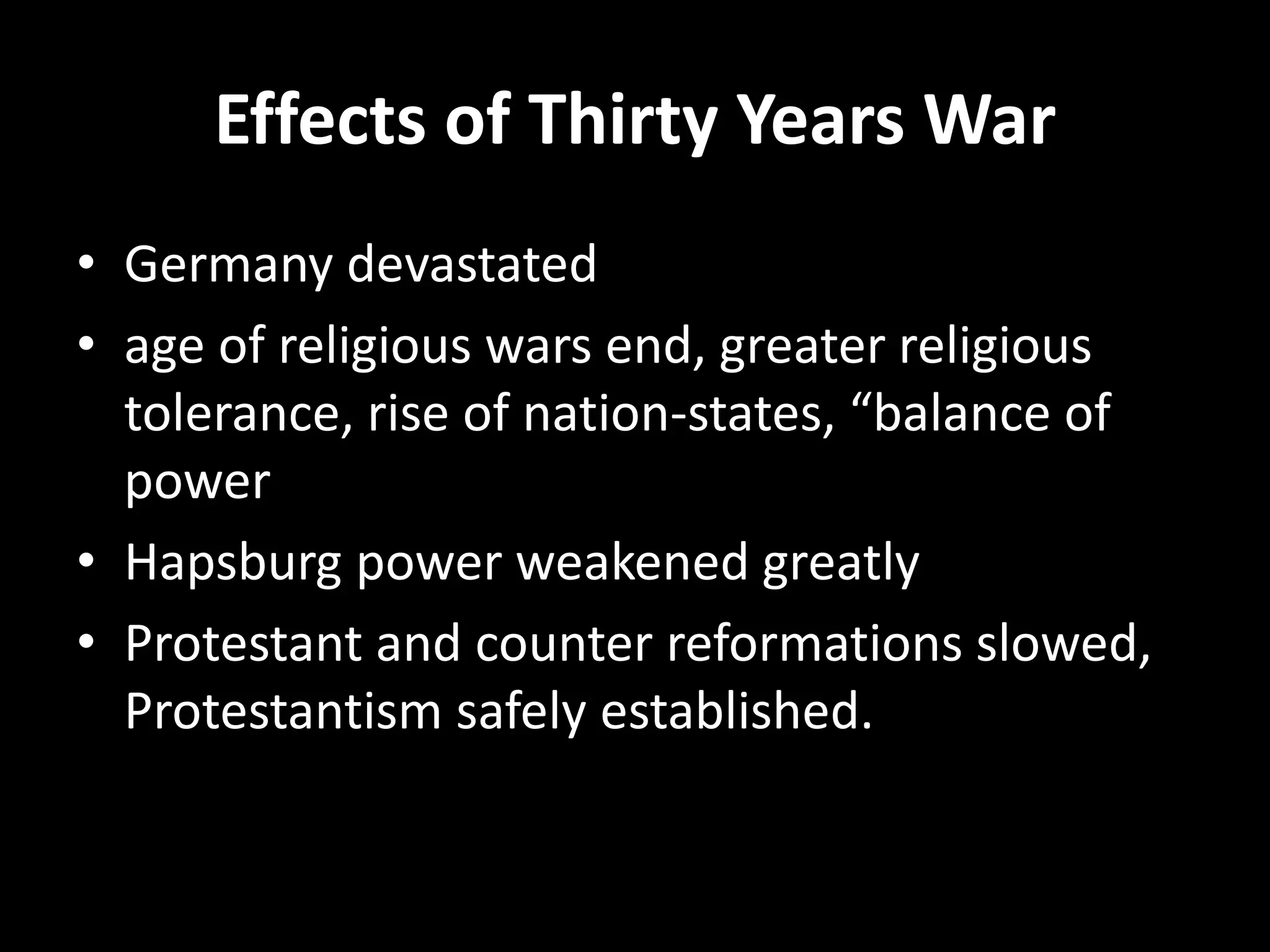 The Thirty Years War | PPTX