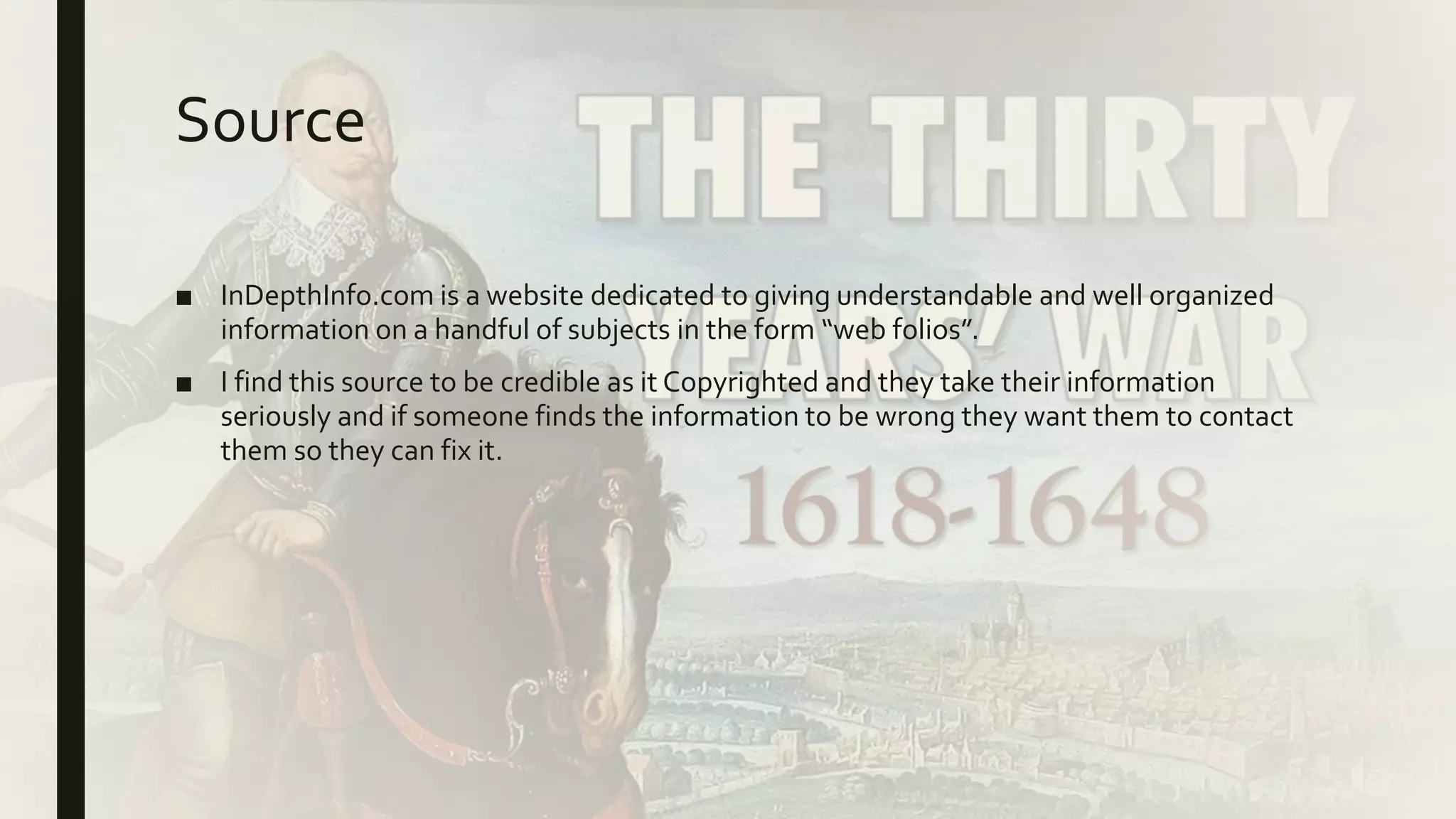 The thirty years war (1618 1648) | PPTX