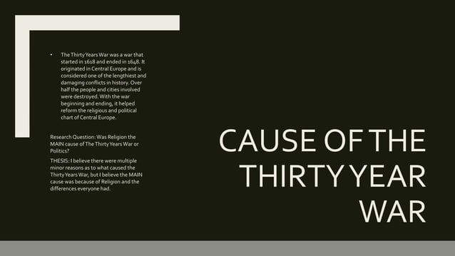 The thirty years war (1618 1648) | PPT