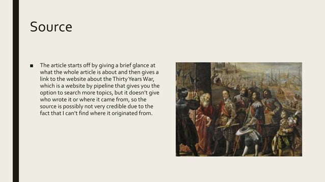 The thirty years war (1618 1648) | PPT