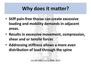 The thoracic spine | PDF
