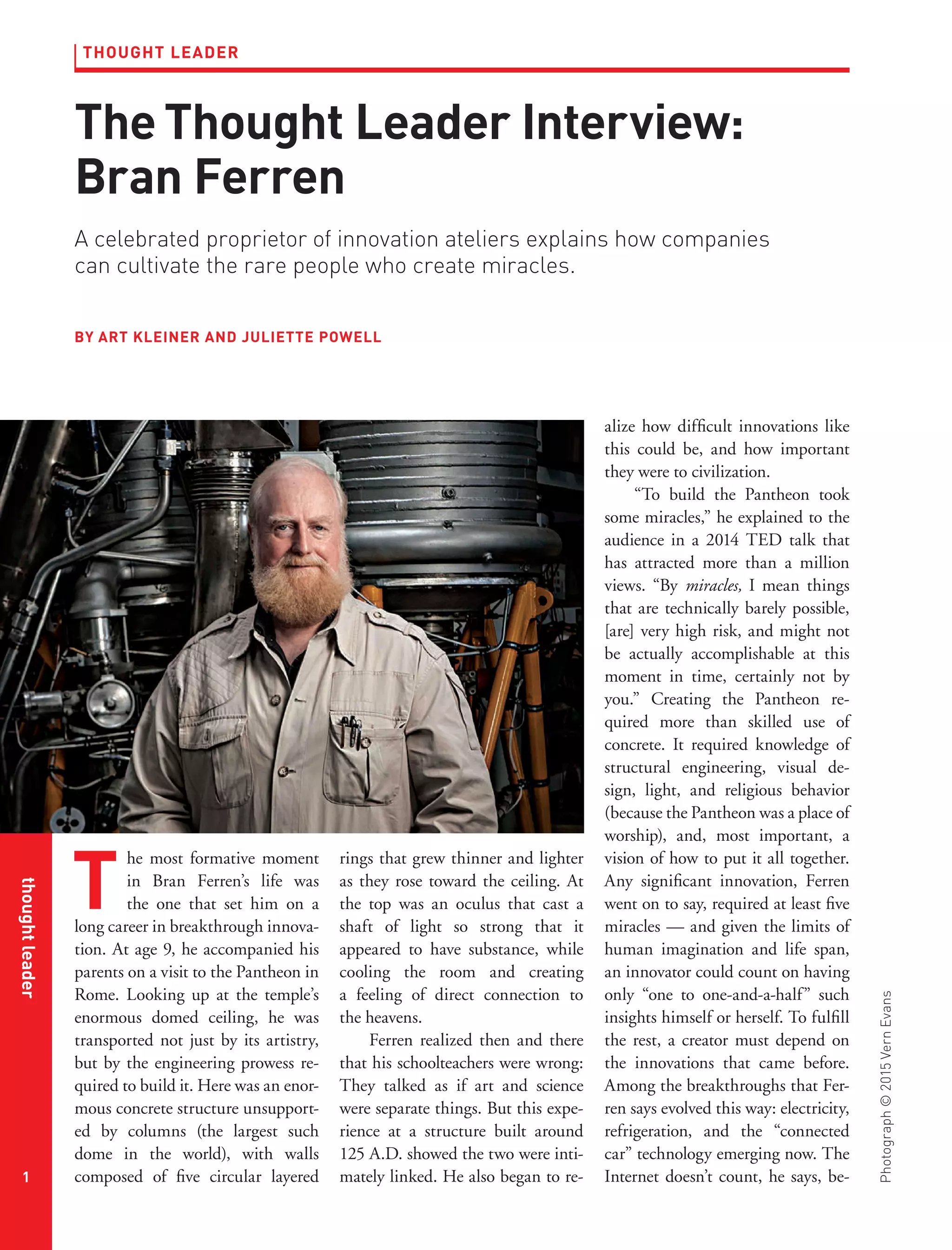 The thought leader interview bran ferren | PDF