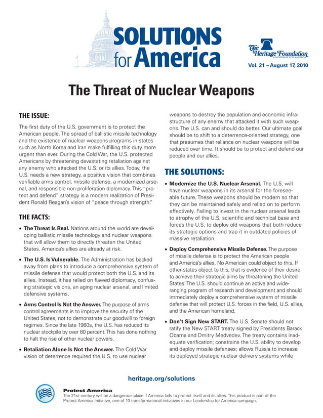The Threat of Nuclear Weapons | PDF | Arms & Ammunition | Sensitive Topics