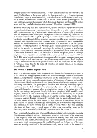 THE THREATS OF EXTINCTION TO HUMANITY CAUSED BY PLANET EARTH, HOW TO ...